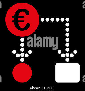 Euro Flow Chart Icon Stock Photo - Alamy