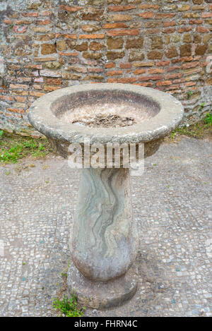 Details of stone sculpture in Ostia old town, Rome, Italy. Ruin of ...