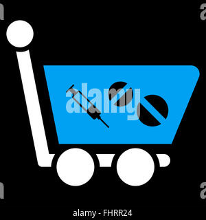 Medication Shopping Cart Icon Stock Photo - Alamy