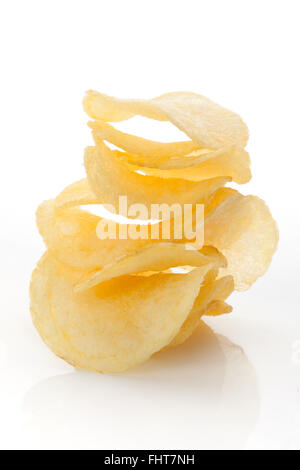 Crisps isolated on white background Stock Photo - Alamy