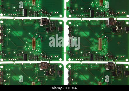 printed circuit plate. Microprocessor. Mainboard Stock Photo: 68670748 ...