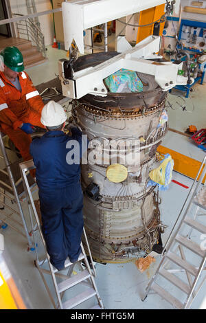 Gas generator maintenance in workshop Stock Photo - Alamy