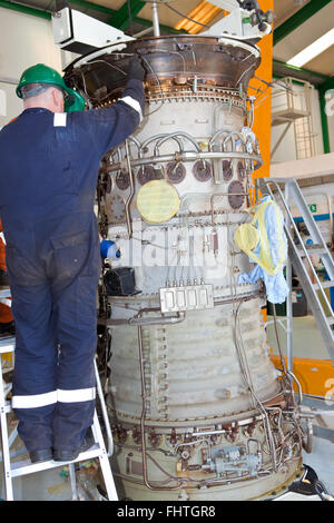 Gas generator maintenance in workshop Stock Photo - Alamy