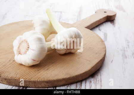 Garlic still life Stock Photo - Alamy