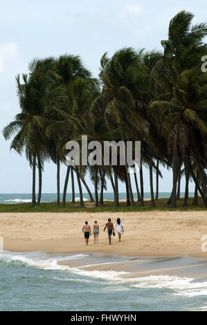 Barra de São Miguel, Alagoas, Brazil - January 21st 2021 - Tourists ...