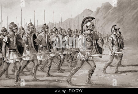 Ancient History. Macedonia. Macedonian phalanx fighting the Persians ...