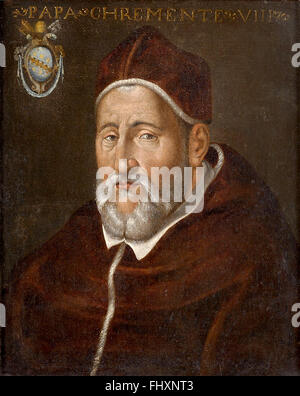 Portrait of Pope Clement VIII (Ippolito Aldobrandini); Designed by ...
