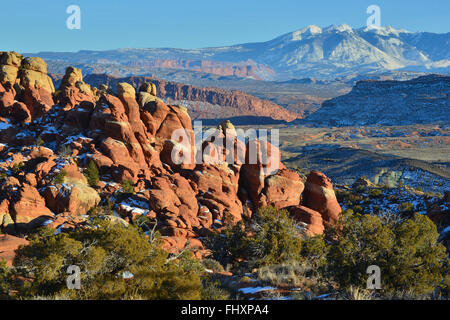 Salt Valley Overlook, in the Fiery Furnace Area of Arches National Park ...