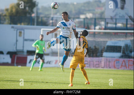 Ael FC against Apollon FC for their second match for the Coca Cola Cup ...
