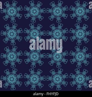 Christmas snowflakes seamless pattern Stock Vector Image & Art - Alamy
