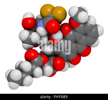 Valrubicin bladder cancer drug molecule, illustration Stock Photo - Alamy