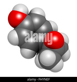 Raspberry ketone molecule. Primary aroma compound of raspberries. Used ...