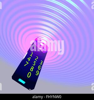 Mobile phone and radiation Stock Photo - Alamy