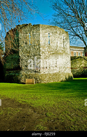 Multangular Tower, Museum Gardens, York Stock Photo - Alamy