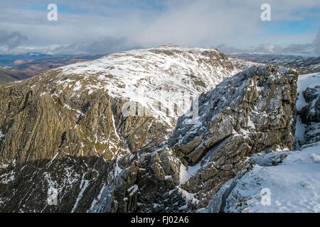 View from Scafell Pike in the Lake District National Park, Cumbria ...