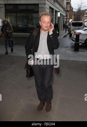 Toby Jones arrives at the BBC studios to promote his new film 'Dad's ...