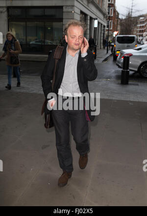 Toby Jones arrives at the BBC studios to promote his new film 'Dad's ...