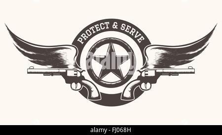 Two guns symbol Stock Vector Image & Art - Alamy