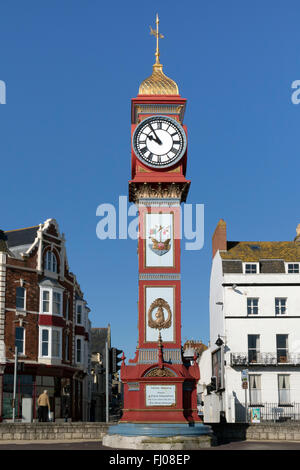 Cast iron Victorian clock tower and lamp standard, 1886, Great Whyte ...