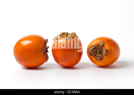 Persimmon Fruit or Kaki or Sharon Fruit, diospyros kaki at Fruit Market ...