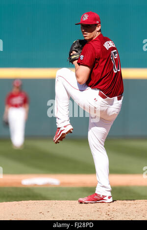 Columbia, SC, USA. 28th Feb, 2016. Jim Haley (38) of the Penn State ...