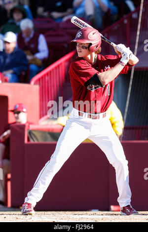 Columbia, SC, USA. 28th Feb, 2016. Jim Haley (38) of the Penn State ...