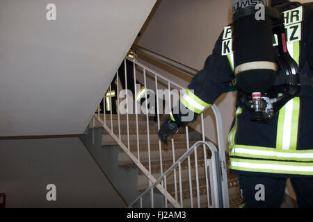 Berlin Firefighter Stairrun. Berlin, Germany. Two person teams from ...