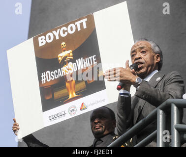 Rev. Al Sharpton, left, speaks with Attorney Ben Crump during a ...