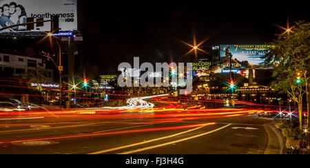 Sunset Strip, Night Stock Photo - Alamy