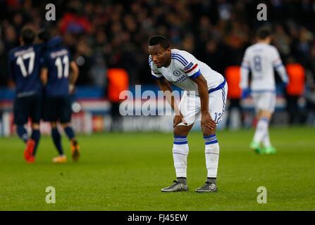 John Mikel Obi of Chelsea looks dejected after losing during the FA Cup ...