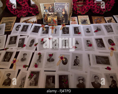 A display remembering ex-pupils of Lancing College who died fighting in ...