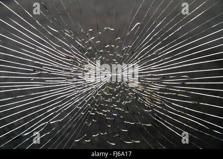 Shattered Plate Glass Window Stock Photo - Alamy