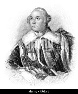 John Russell, 4th Duke of Bedford, 1710 - 1771. British statesman Stock ...