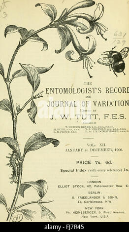 The Entomologist's record and journal of variation Stock Photo - Alamy