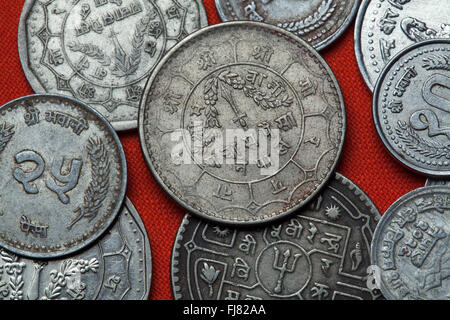 Coins of Nepal. Nepalese rupee coins Stock Photo: 97293120 - Alamy