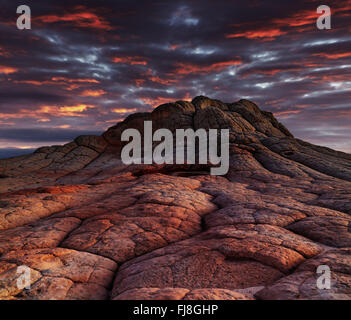 USA Arizona Western scenery rock towers reflection monument Valley ...