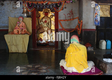 Altar of hanuman temple, gujarat, india, asia Stock Photo - Alamy