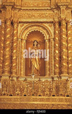 Mary holding christ rachol seminary church, goa, india, asia Stock ...