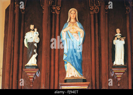 Statue of mary rachol seminary church, goa, india, asia Stock Photo - Alamy