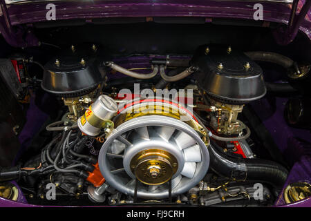 Air vents of the engine compartment of a sports car Porsche 356 ...