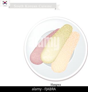 rice cookies in dish Stock Vector Image & Art - Alamy