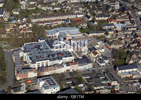 aerial view of Witney town centre in Oxfordshire, UK Stock Photo - Alamy