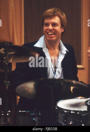 Butch Miles, jazz drummer, performing at a jazz festival. Exact date ...