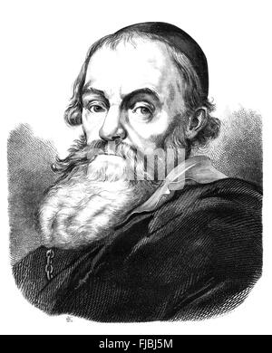 Portrait of Hendrick Goltzius, German-born Dutch printmaker, draftsman ...