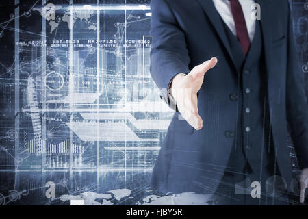 Businessman ready to shake hand Stock Photo - Alamy