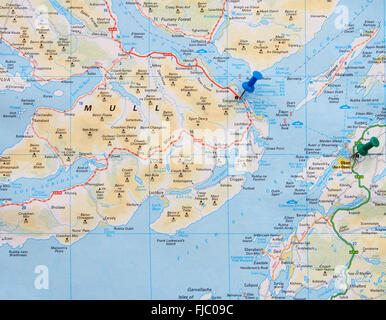 A map of the Isle of Mull, Scotland, UK Stock Photo - Alamy