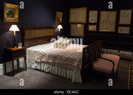 London, UK. 26 February 2016. Property from the Old Vicarage, Edensor ...