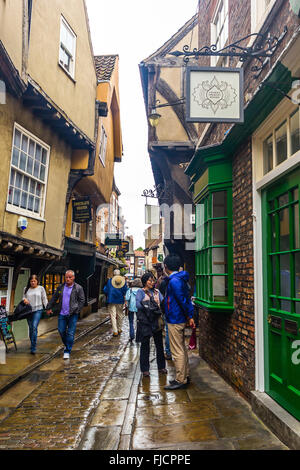 Little Shambles, Streets of York, Yorkshire, Great Britain Stock Photo ...