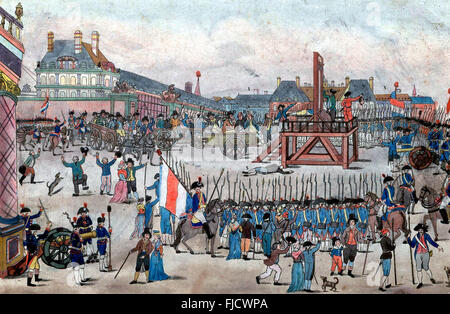 Execution of Robespierre, 1794 Stock Photo - Alamy