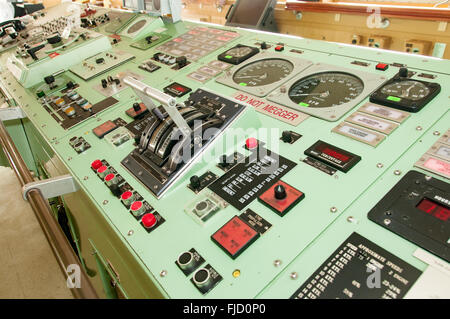 ship's speed control bridge telegraph from the steamship shieldhall ...